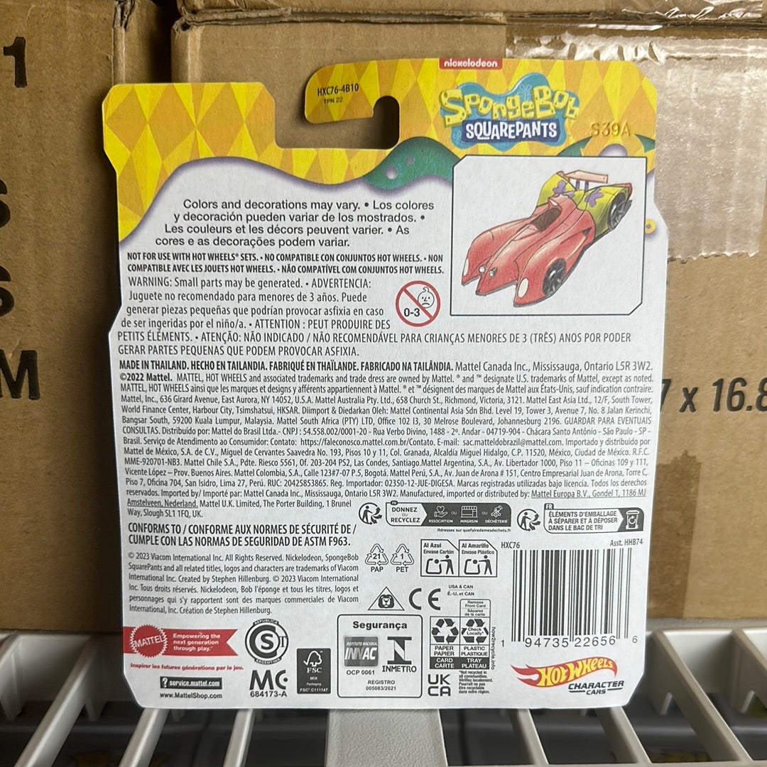 Nickelodeon Spongebob Squarepants Patrick Hot Wheels Character Cars ...