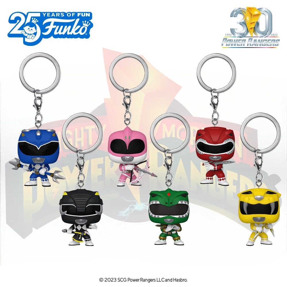 Funko Pocket Pop! Keychain Mighty Morphin Power Rangers Mini Figures ...